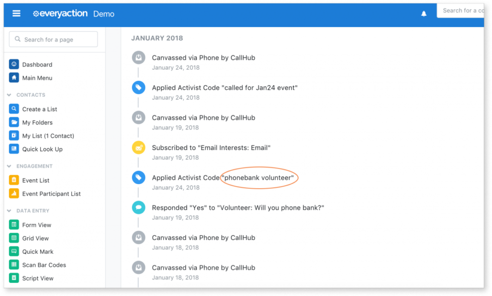 NGP VAN virtual phone banking | callhub.io