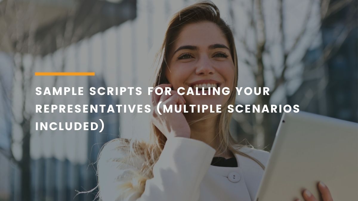 All The Tricks To Build A Call Your Representative Script