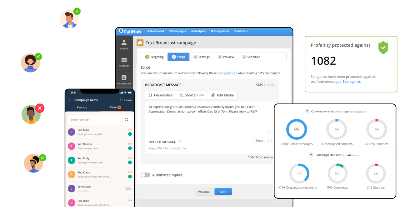 Mass Texting Service | Reach thousands of contacts at once